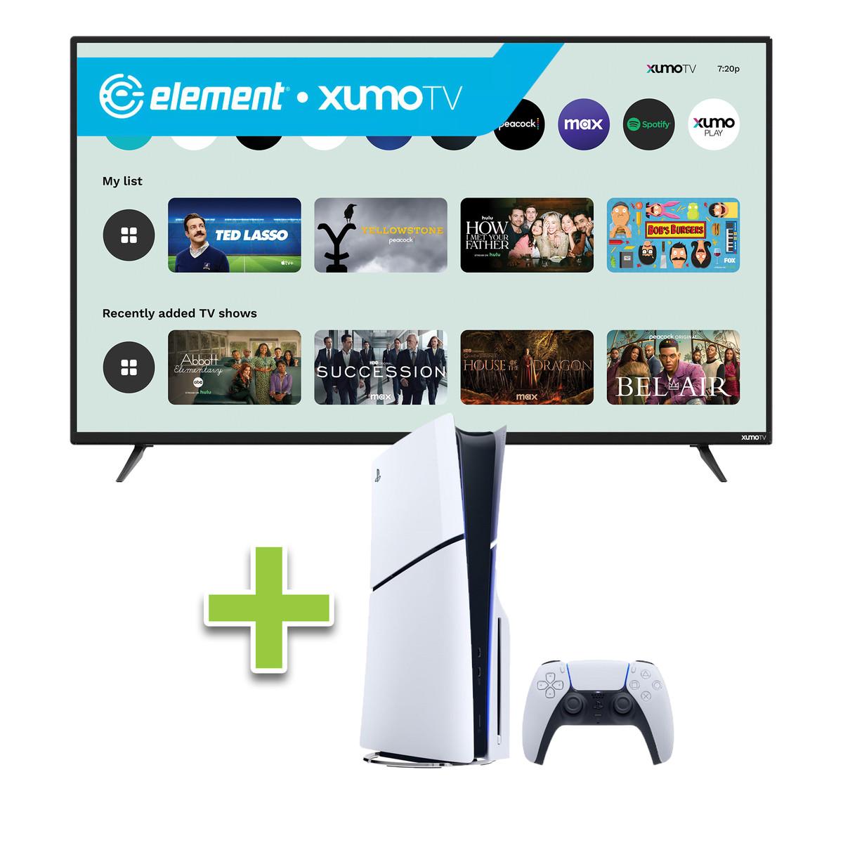 Rent to Own Element Electronics 50" Element Xumo TV & Playstation 5 at Aaron's today!